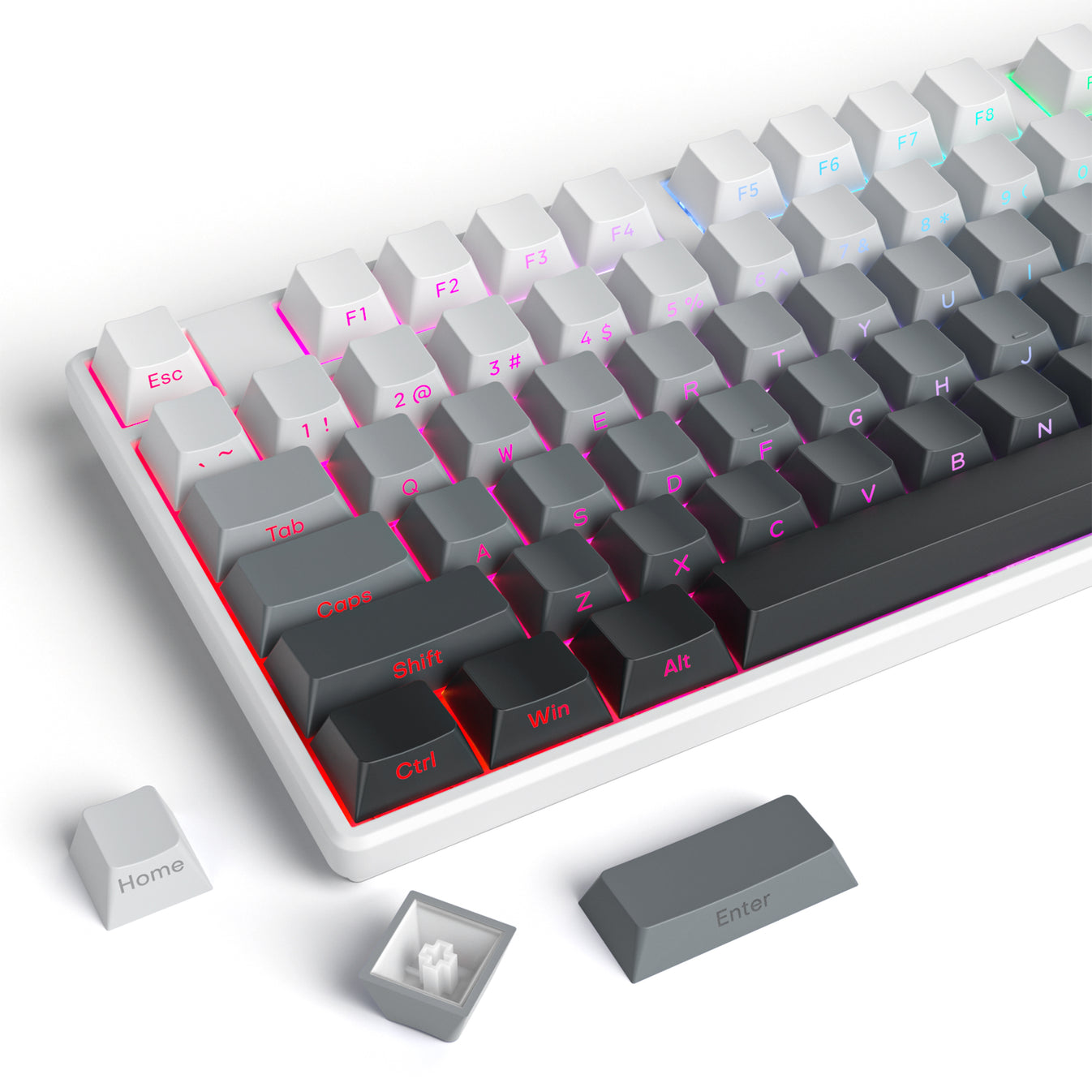 SURMEN Gradient PBT Key caps for Mechanical Keyboards, 135-keys Custom ...
