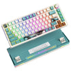 SURMEN 75 Percent Mechanical Keyboard with Knob, 82 Keys Wired Hot-Swa ...